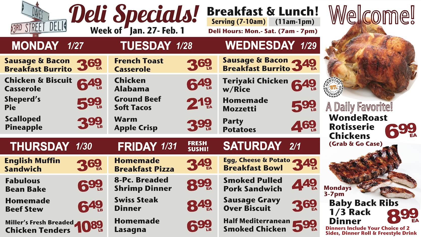 3rd Street Deli - Daves Supermarket