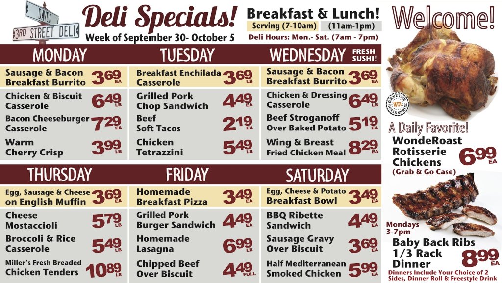 3rd Street Deli - Daves Supermarket